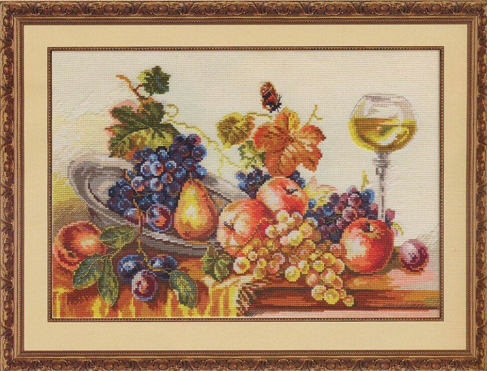 Набор для вышивания Алиса #5-05 Осенний натюрморт, Счетный крест, 38 x 25 см