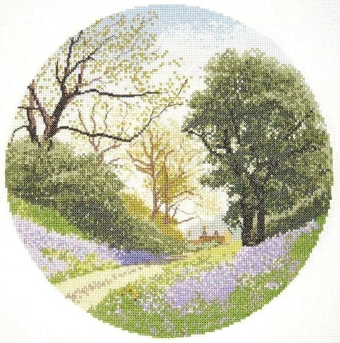 Схема для вышивания Heritage #JCBL260C Bluebell Lane (Тропинка колокольчиков)