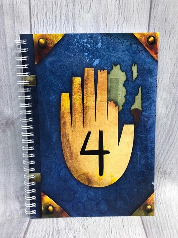 Книга с тайнами 4 на пружине чистые листы №4,