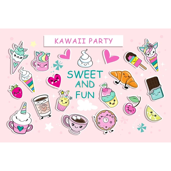 Наклейки стикеры Сладости