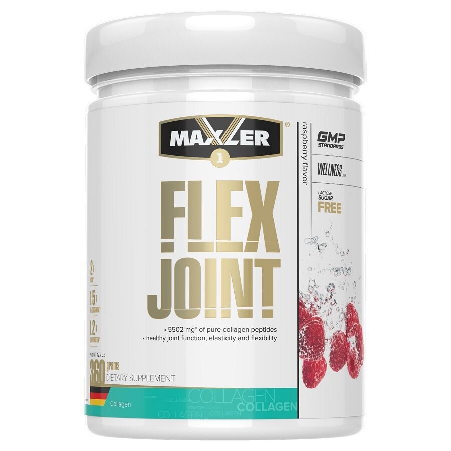 Для суставов и связок и поддержки здоровья костей Flex Joint 360 гр (Maxler) Малина — фото 1