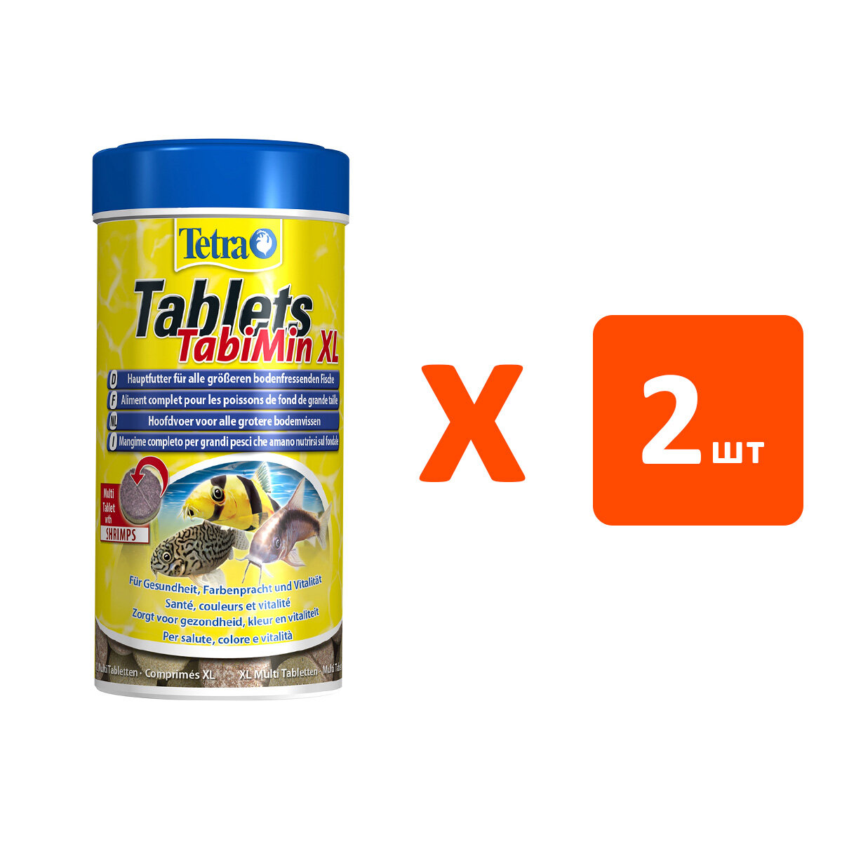 Корм сухой Tetra Tablets Tabimin Xl таблетки для крупных донных рыб, 135 г 2 шт