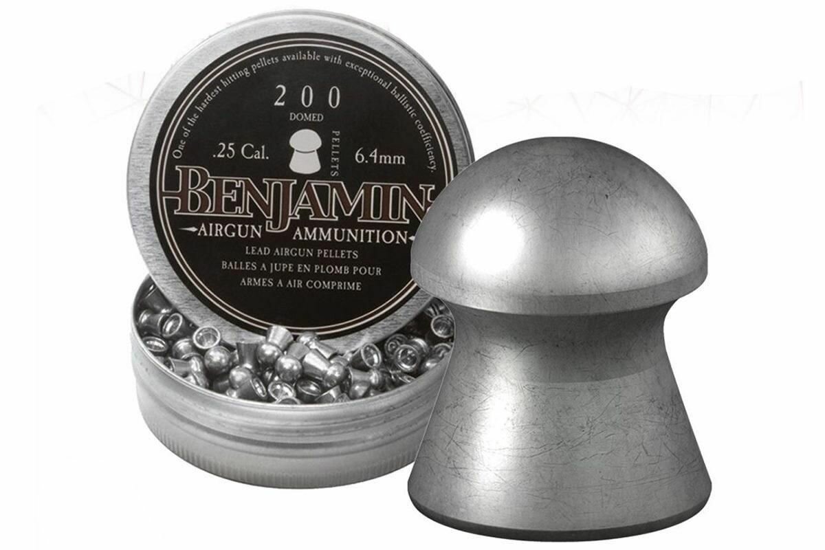 Пули 6.35 мм сверхточные для пневматики Benjamin Discovery Domed - 1.8 гр (200 шт.)