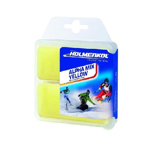 Парафин HOLMENKOL - ALPHA MIX YELLOW (от -0 до - 4) 2x35g
