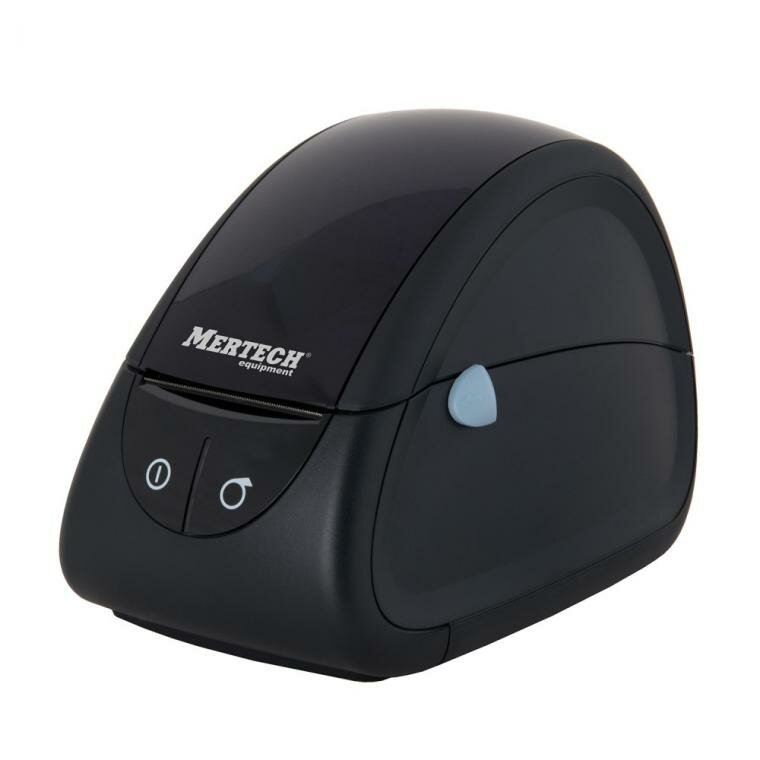 Термопринтер этикеток Mertech LP58 EVA, интерфейсы RS232-USB, чёрный