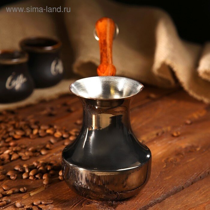 Турка медная 390мл - стильный и функциональный аксессуар для приготовления кофе