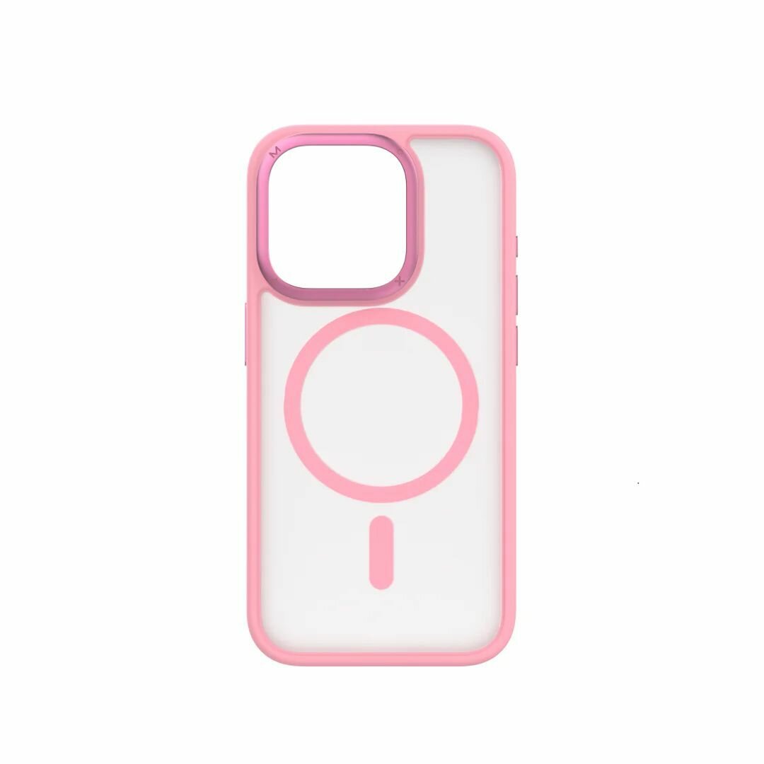 Чехол для iPhone 15 Pro Momax Hybrid Lite Magnetic Case Pink