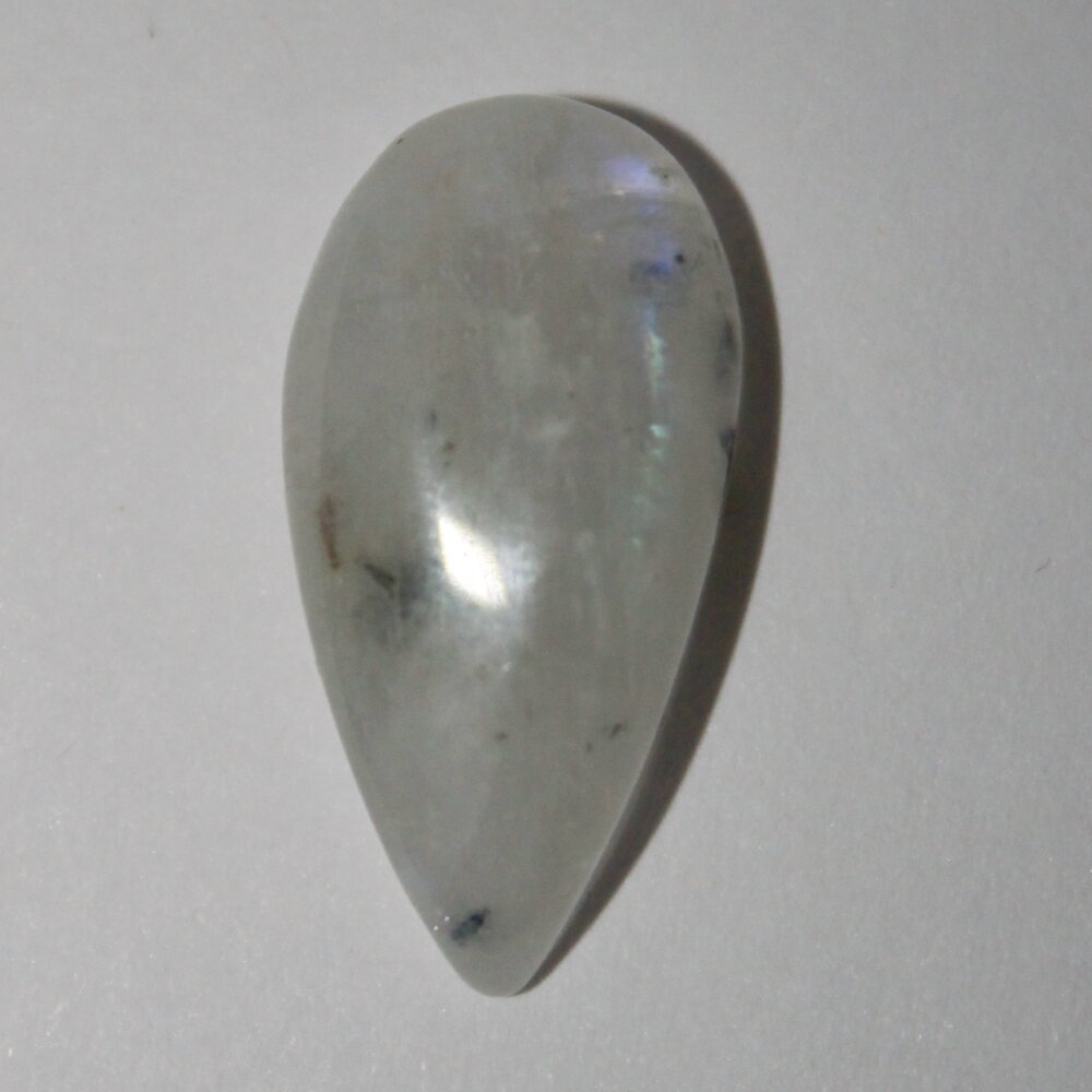 Коллекционный кабошон лунный камень, 23х11х5 мм, Шри-Ланка, «True Stones»