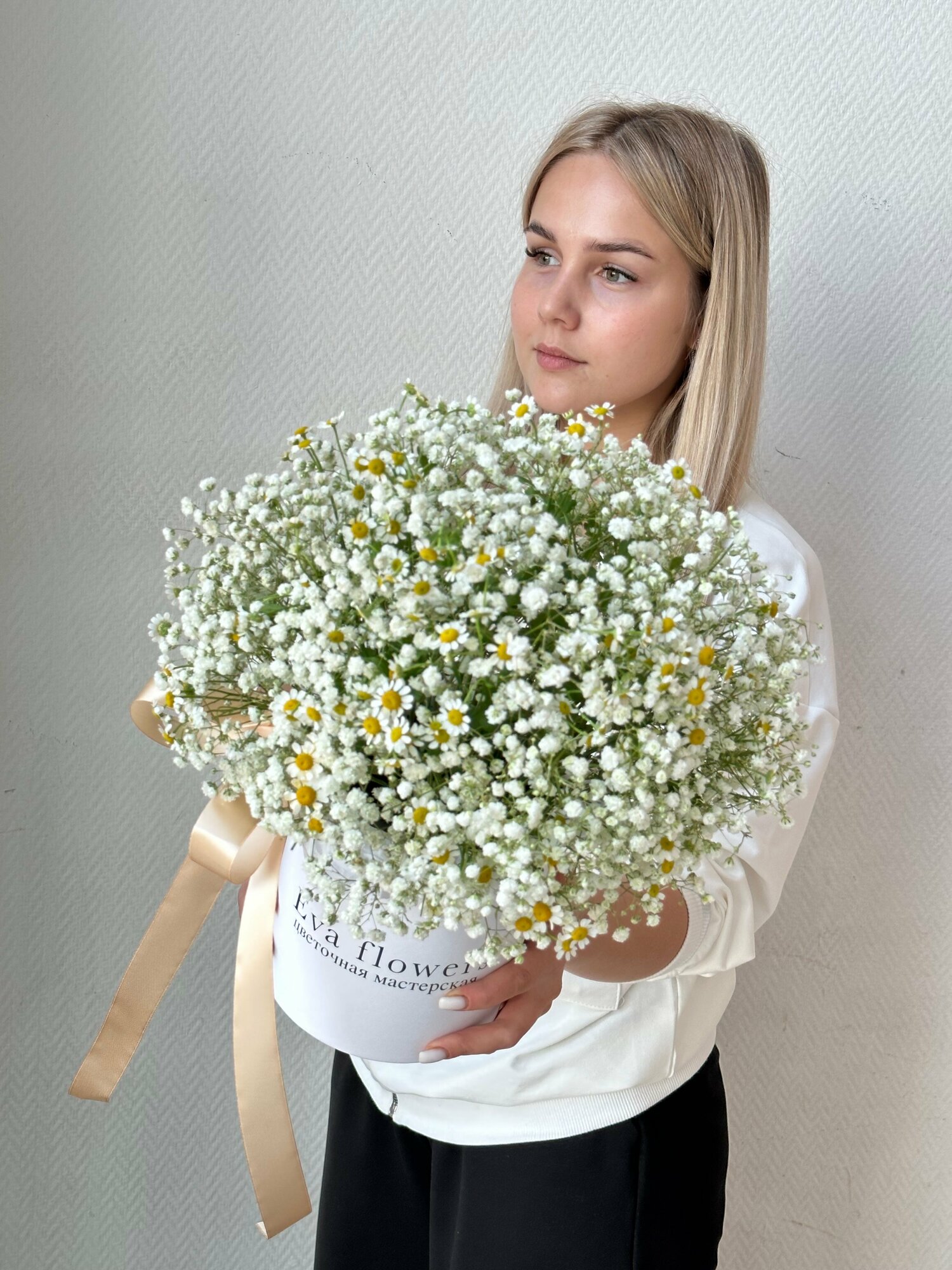 Стойкая гипсофила с ромашкой