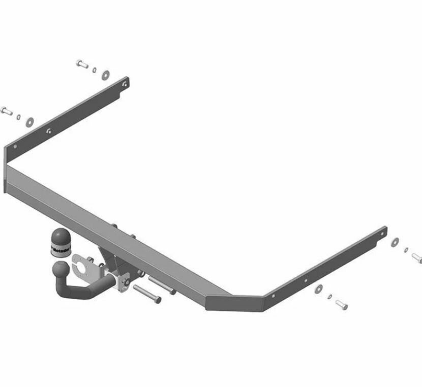90701-A Фаркоп Motodor Ford Focus 2 Sedan 2004 - 2011 г. в. (оцинк. Шар) (без электрики)