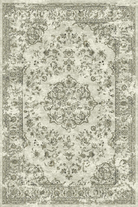 Ковер на пол в гостиную в спальню 95х140 см винтажный лофт ворс 3 мм с бахромой 241188 KoverVDom