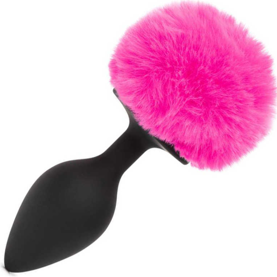 Анальная втулка 50 Shades OF Grey черо-розовая L Happy Rabbit