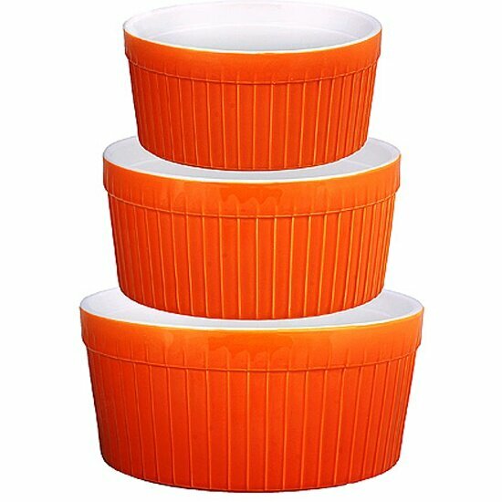 Набор салатниц Loraine 3 предмета оранжевый