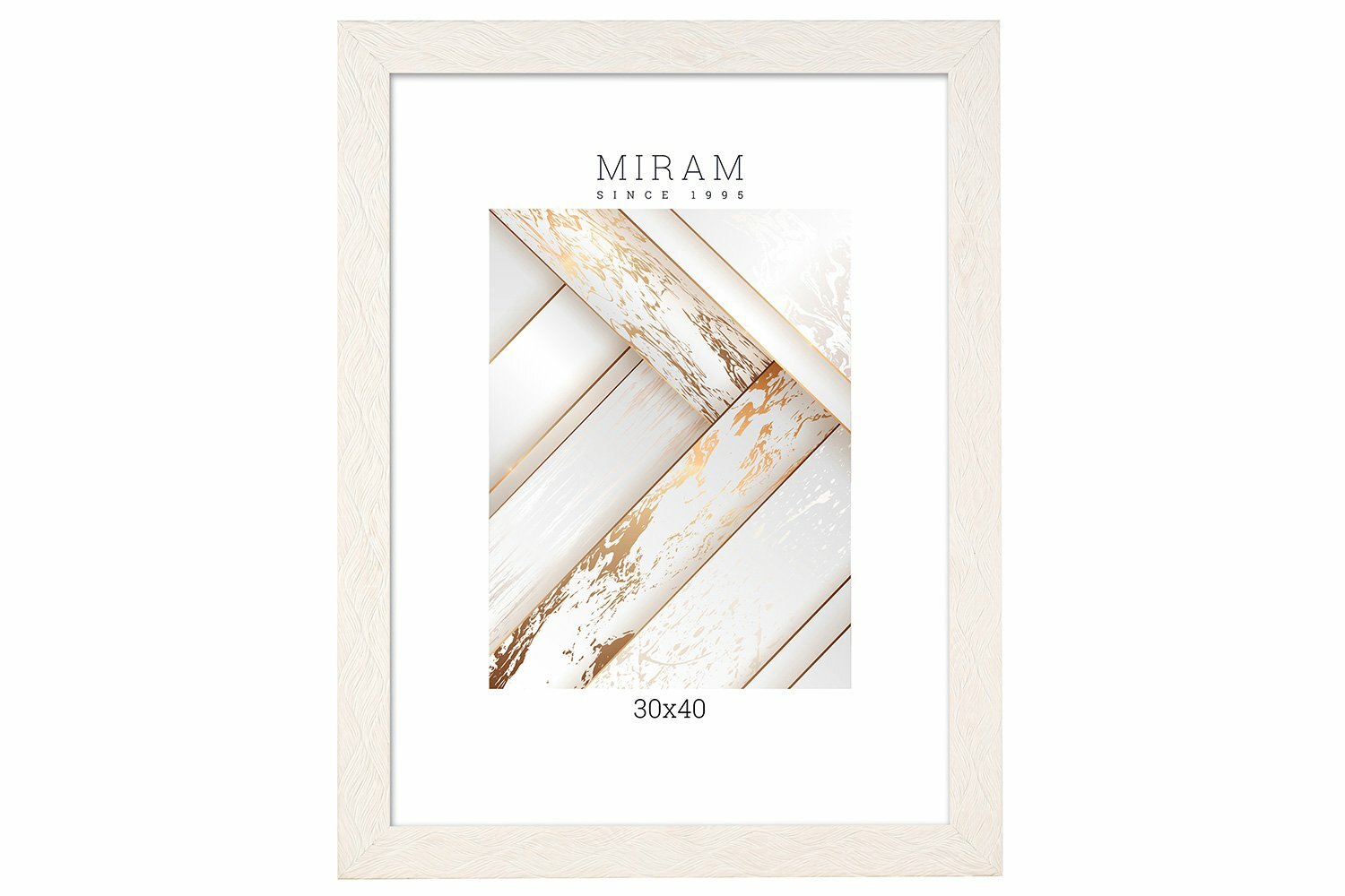 Косичка Фоторамка бежевый 30х40 см стильный настенный декор для фотографий