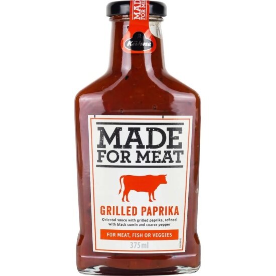 Соус томатный Kuhne “Made for Meat” Grilled Paprika с перцем гриль 375 мл
