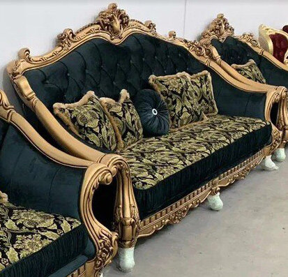 Диван Султан раскладной, темно-зеленый