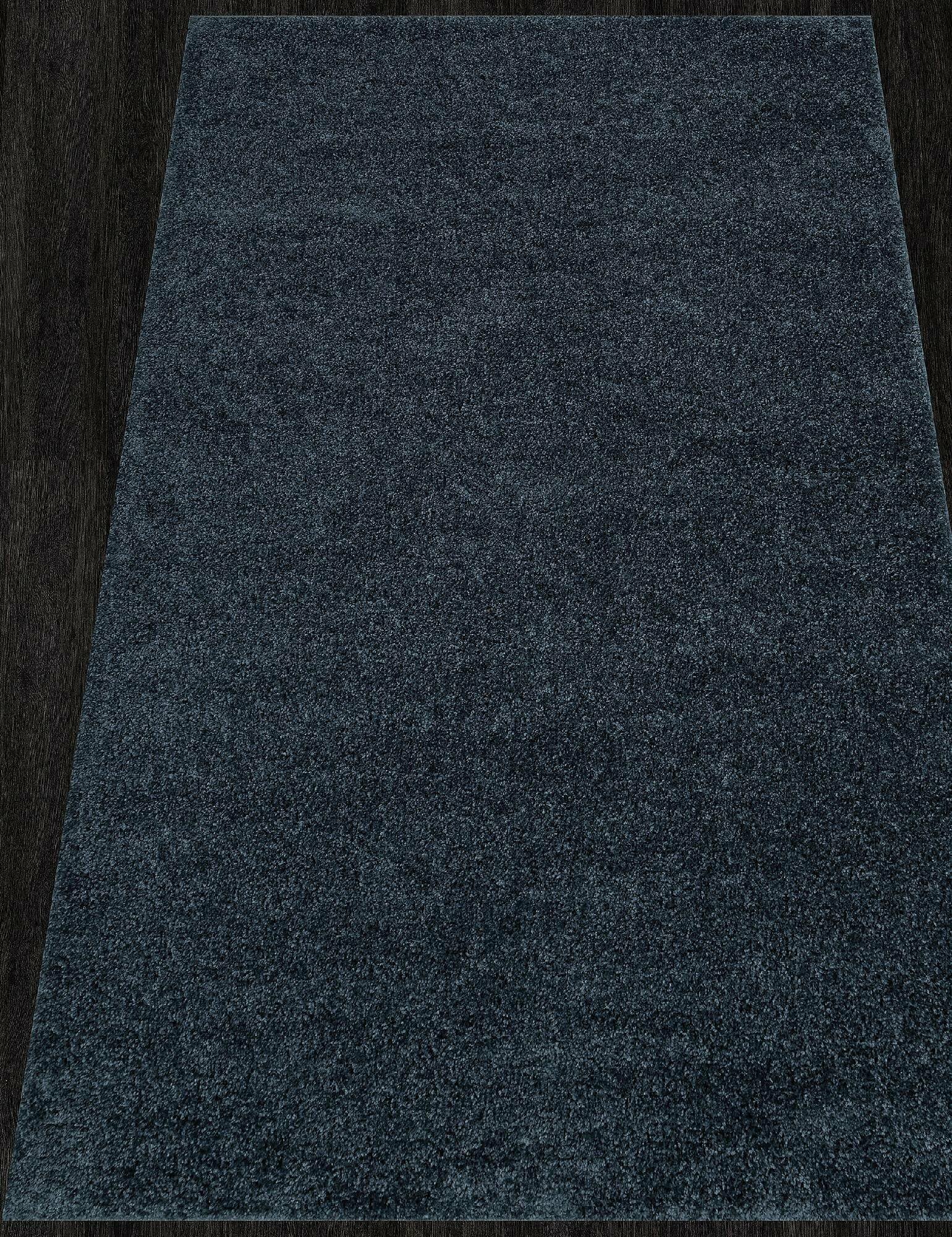 Ковер на пол в спальню в гостиную 150х230 см однотонный ворс 25 мм шегги 305507 KoverVDom