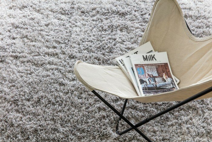 Ковер шерстяной на пол 80х140 см современный ворс 70 мм шегги 198769 KoverVDom