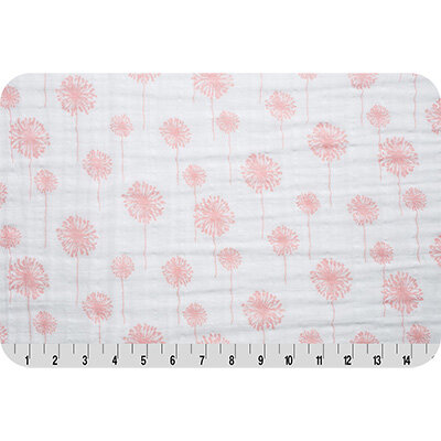 EMBRACE марлевка 120 г/кв. м 100% хлопок, размер 100 см х 125 см, premier dandelion coral