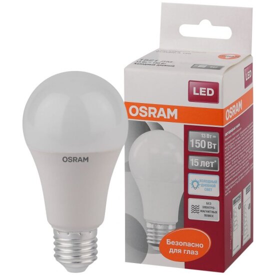 Светодиодная лампа Ledvance-osram OSRAM LS CLA 150 13W/865 220-240V FR E27 1521lm 240° 15000h d60x120