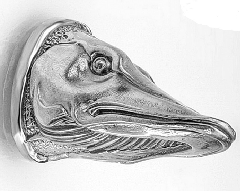 Навершие/Голова Щуки латунь