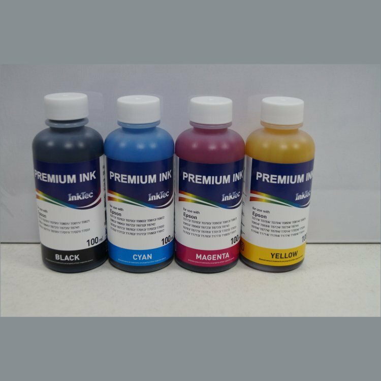 Комплект водорастворимых чернил InkTec E0010-100MX для Epson L100 L110 L120 L200 L210 (4x100мл)