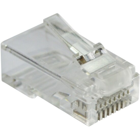 Коннектор Lanmaster RJ45 тип EZ, 8P8C, UTP, Cat.6, универсальный, покрытие 50 микрон,100 шт.