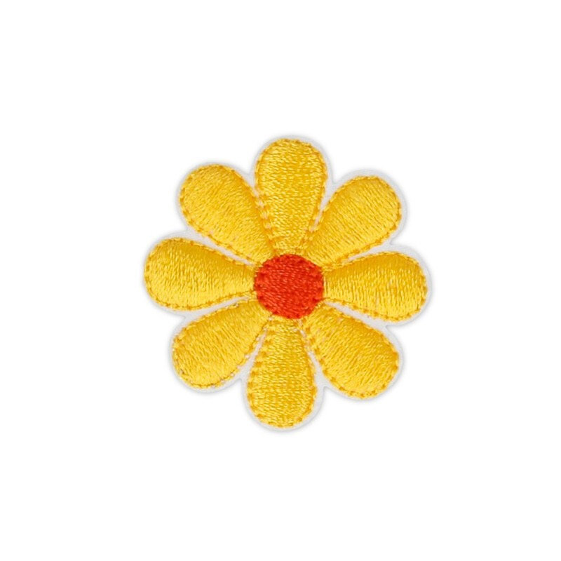 Gamma термоаппликация №04/5 1580A цветок желтый 3.5×3.5 см для ткани одежды