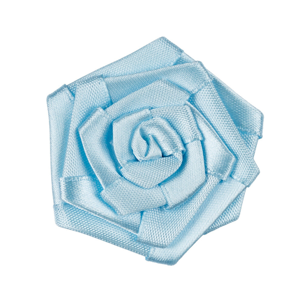 BLITZ Розочка пришивная №48 №129 голубой цветок декоративная вставка для одежды