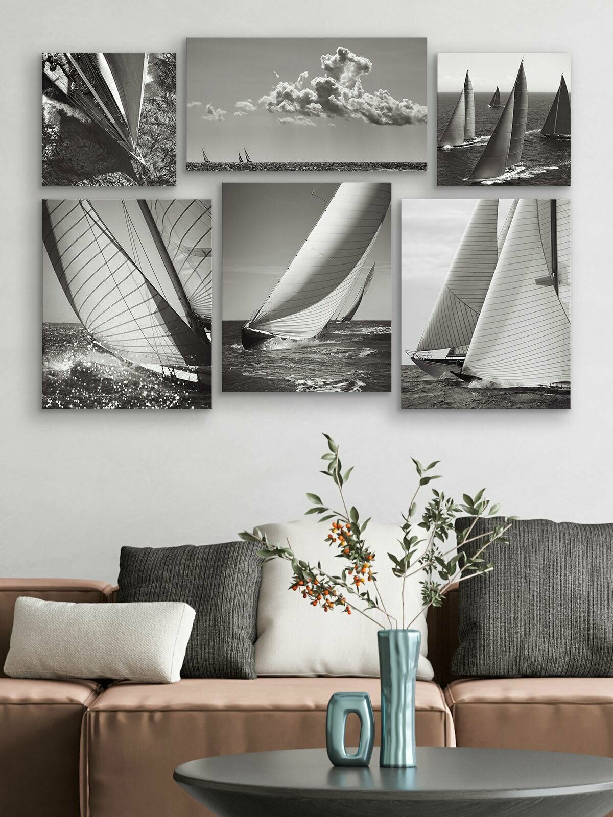 Набор из 6 картин "Море", "Topposters", 114х77 см.