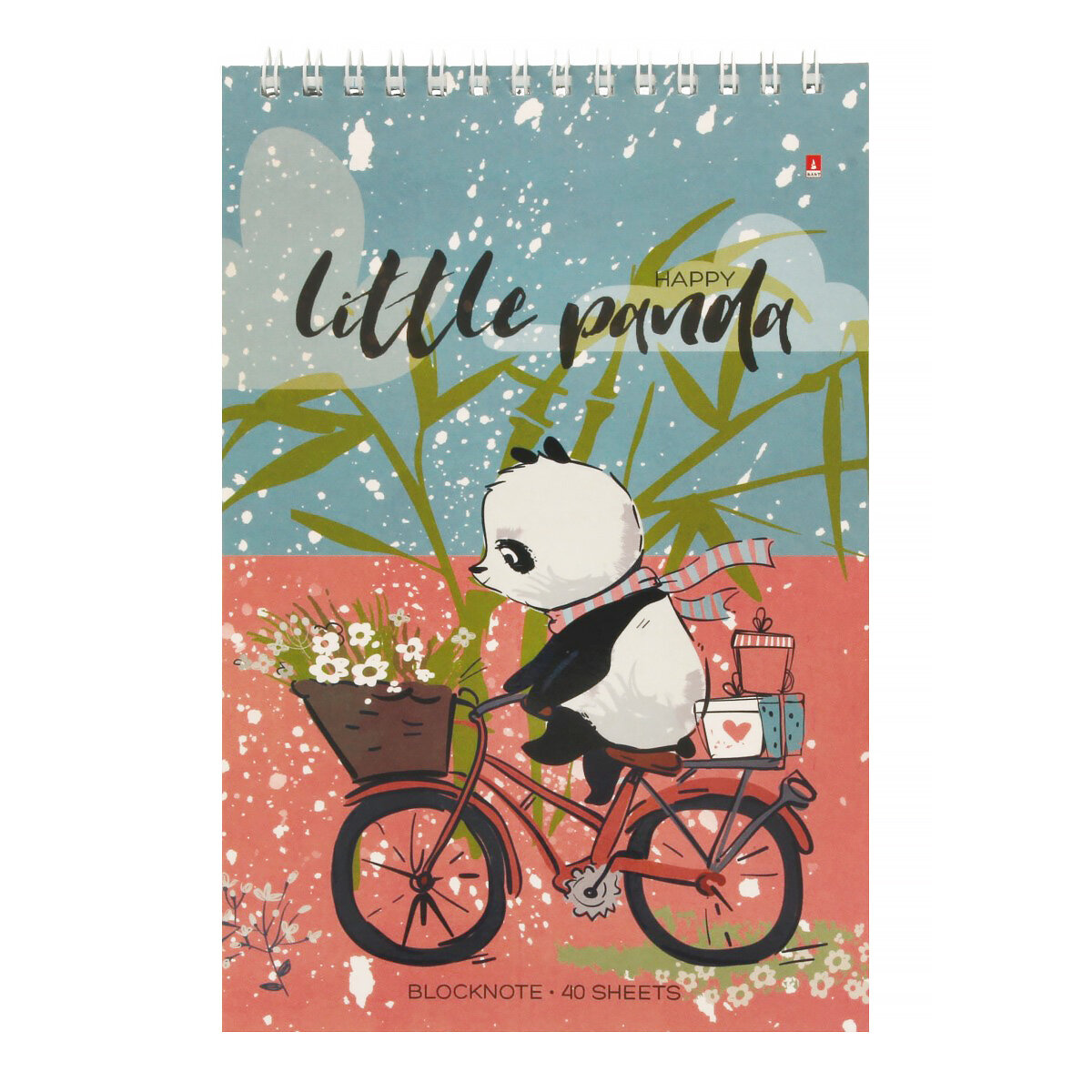Альт Блокнот A5 127 х 200 мм, 40 л, клетка, Удивительные панды, арт. 3-40-547
