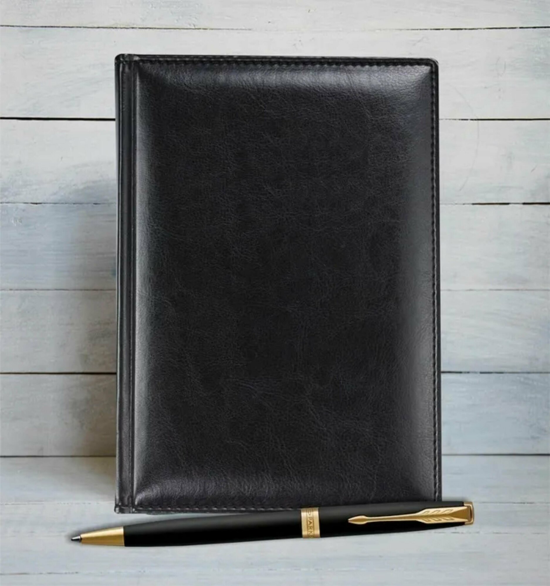 Подарочный набор: Ежедневник и Шариковая ручка Parker Sonnet Black GT 1931519