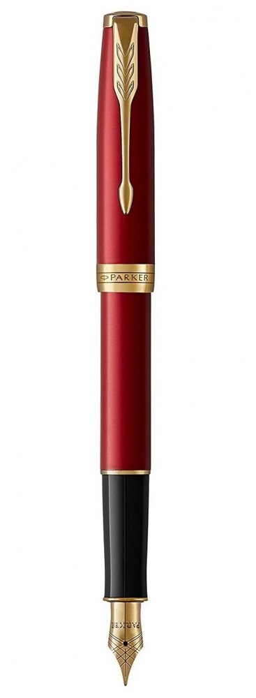 Перьевая ручка Parker Sonnet Red GT Intense, перо: F, цвет чернил: black, в подарочной упаковке 1931473