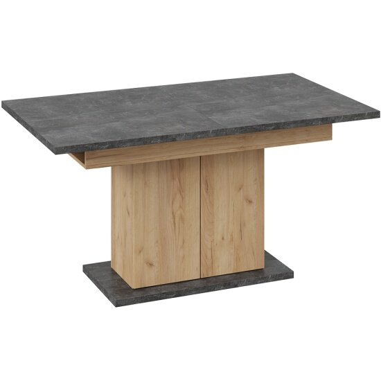 Стол Трия Детройт раздвижной Тип 1 Дуб Крафт золотой/Ателье темное