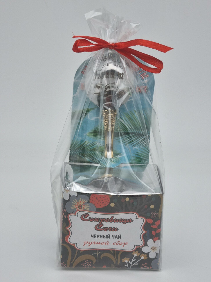 Чай черный ручной сбор 35гр +ложка чайная