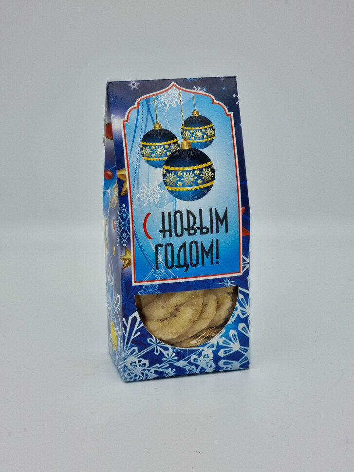 Банановые чипсы 100гр с новым годом