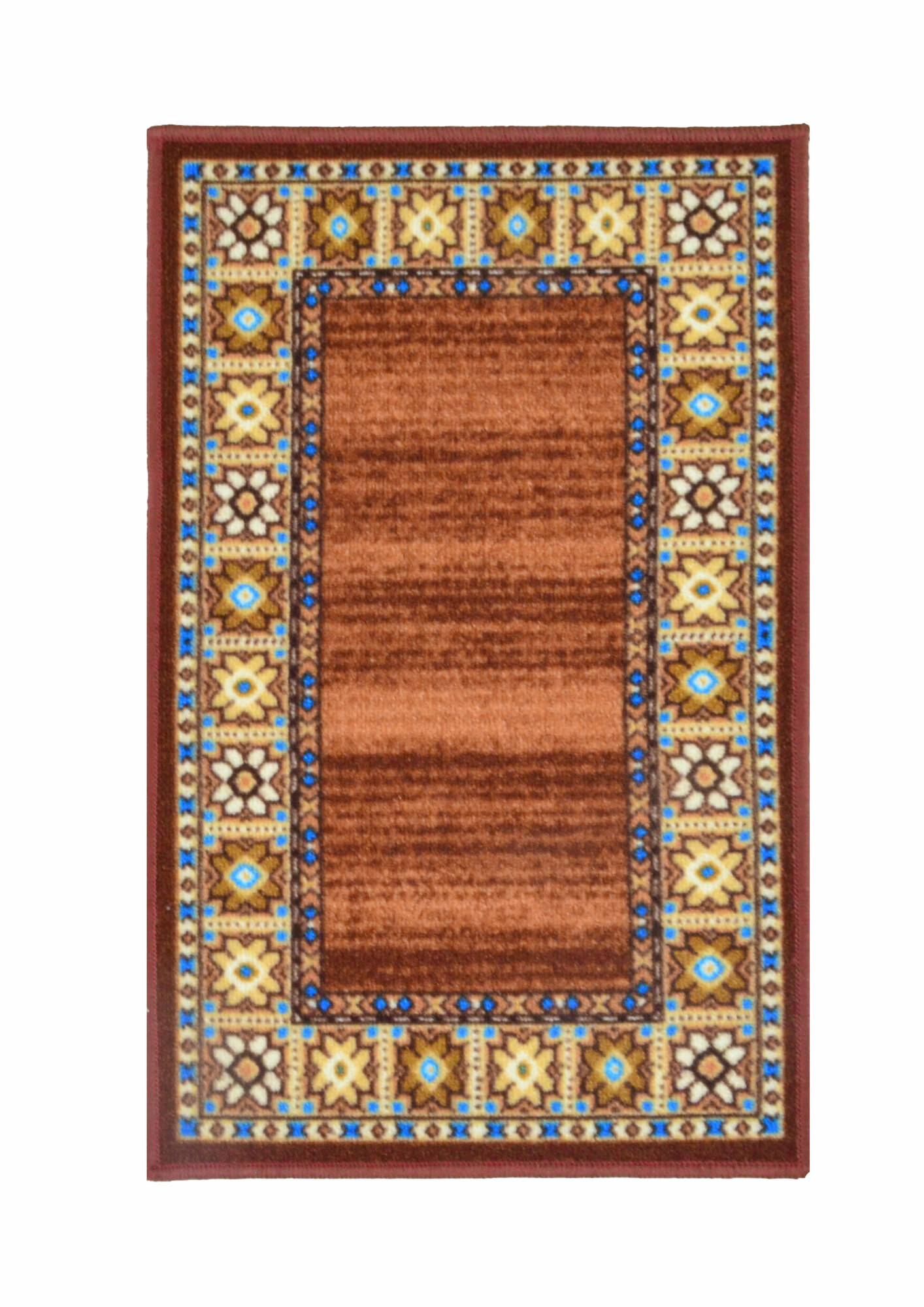 Коврик Cleopatra "Нью Соса SMR", противоскользящий, для ванной и туалета, нейлон, 57х90 см, коричневый