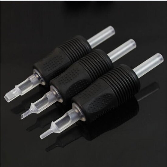 Тату держатель Black Bird DG25-9R силиконовый с наконечником 9R 25 мм 20 шт