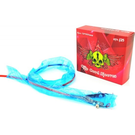 Барьерная защита на клип-корд Ava Tattoo AVA ACS062 Blue (125 шт)