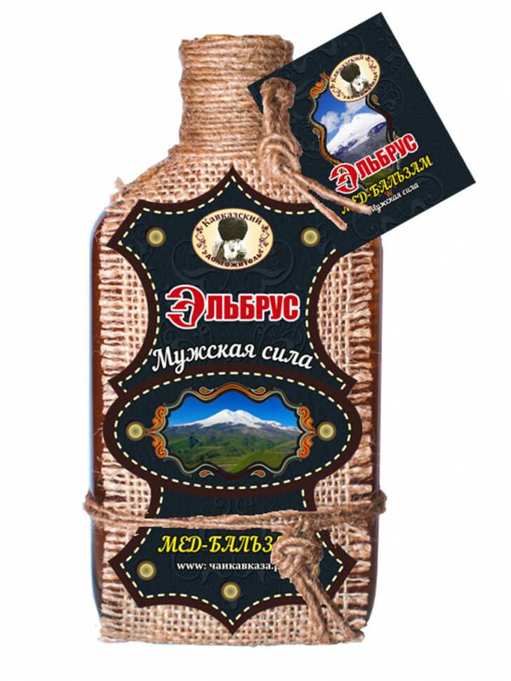 Мёд-бальзам "Эльбрус" мужская сила 250мл