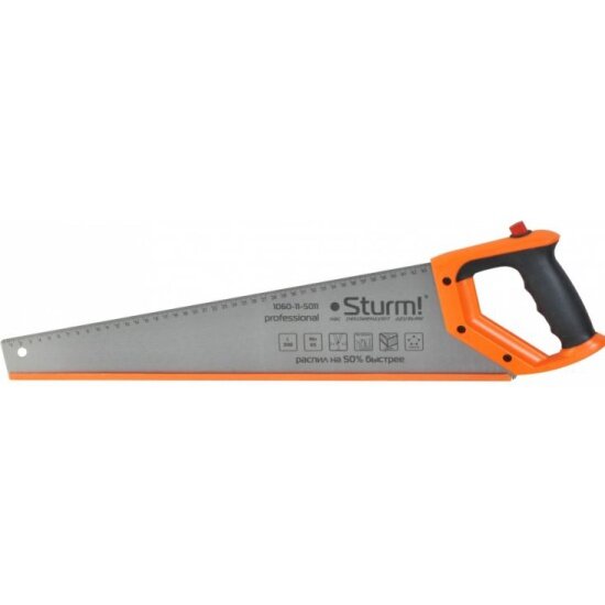 Ножовка по дереву Sturm! С карандашом,500 мм,11-12 зуб. на дюйм, каленый 3D ЗУБ, 1060-11-5011