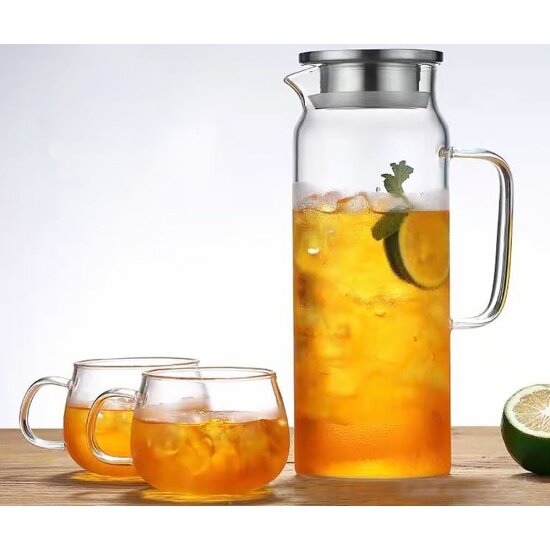 Термостойкий графин Kimberly 879336 с фильтром из нерж. стали, 1100 мл