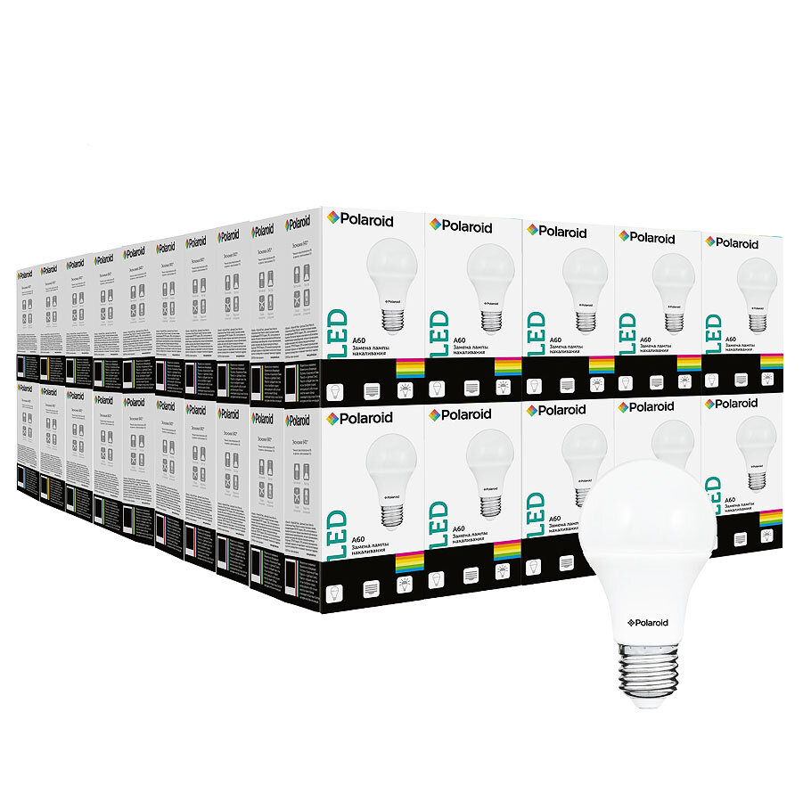 Светодиодная лампа Polaroid 220V A60 11W 6500K E27 1055lm (100 шт.)