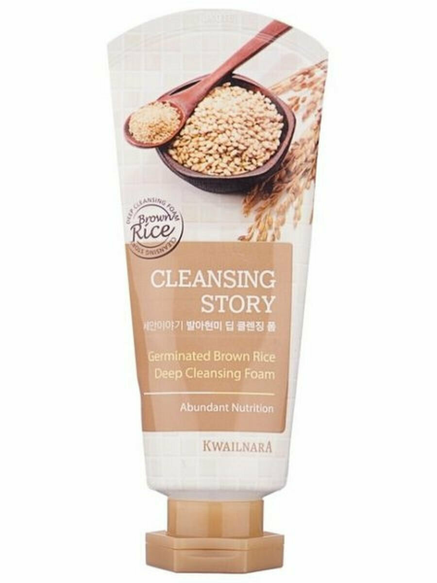 WELCOS Пенка Cleansing Story Foam Cleansing Germinated Brown Rice, 120 гр.