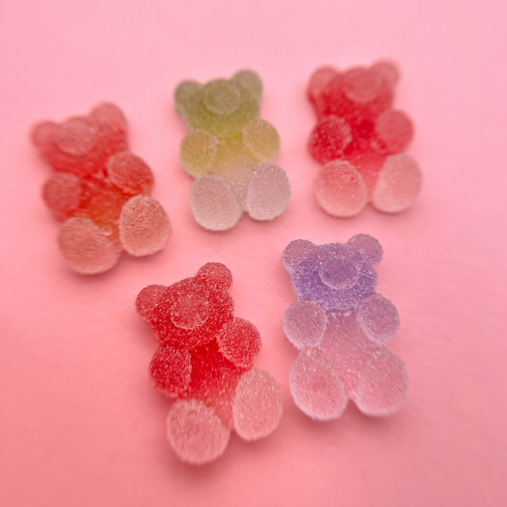 Фигурки объемные Мармеладные медвежата №1811 Zoo Nail Art 5 шт. для дизайна ногтей