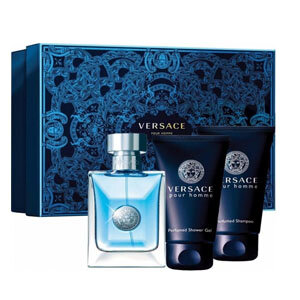 Туалетная вода Versace Pour Homme 2008 50 мл. + бальзам п/бритья 50 мл. + шампунь 50 мл.
