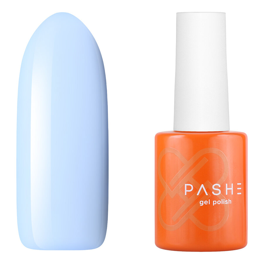 Цветной гель-лак PASHE, Atelier №06 - "небесно-голубой", 9 мл