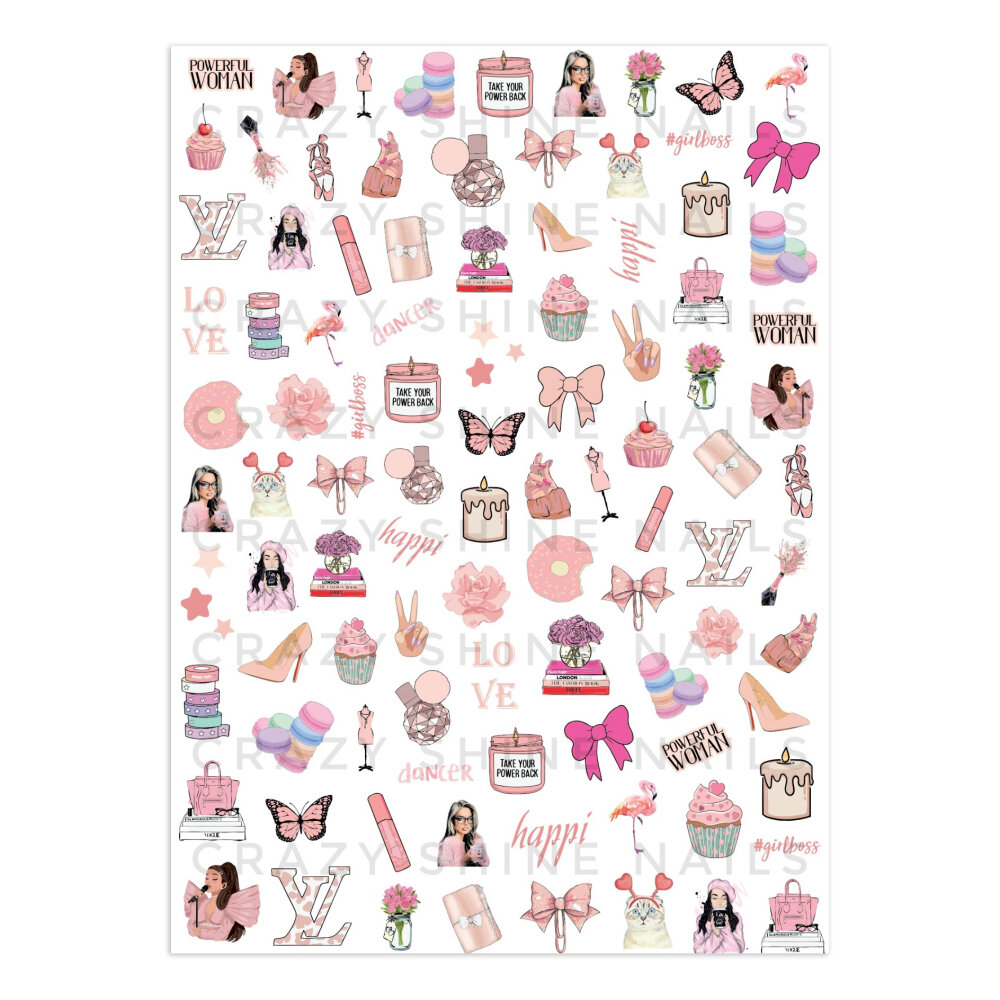 Слайдер-дизайн Crazy Shine Nails №2130 Релакс