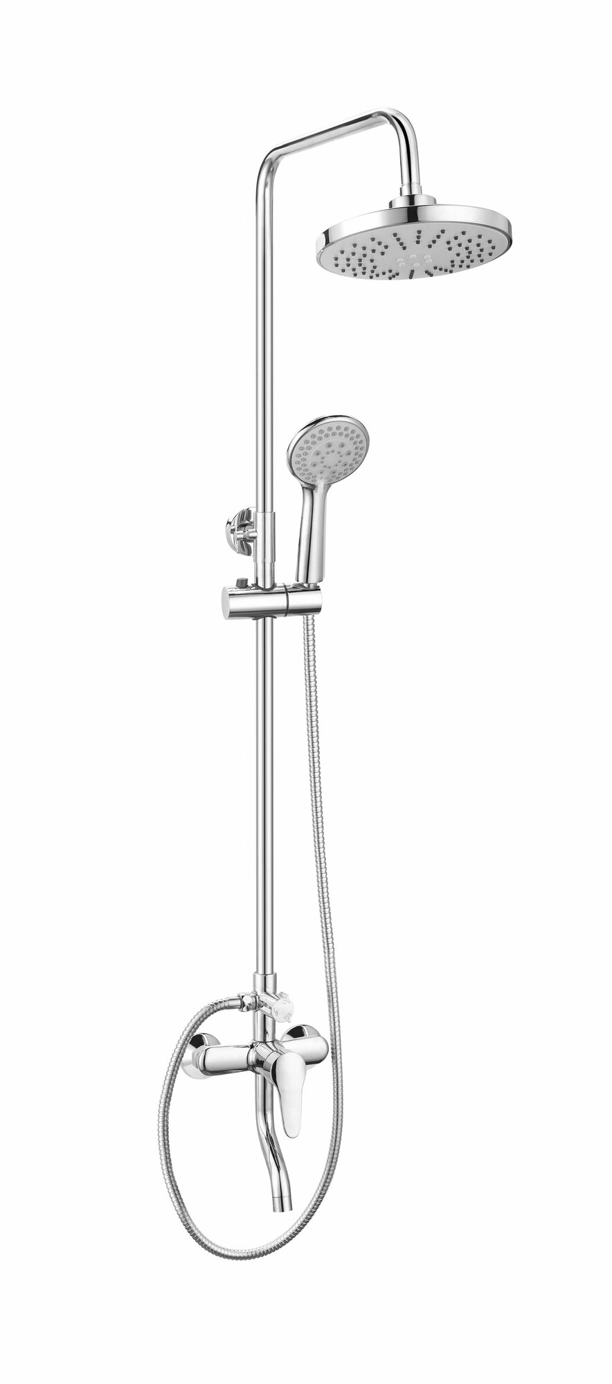 Душевая система с смесителем для ванны и душа, хром, OneLife 01OL911cr