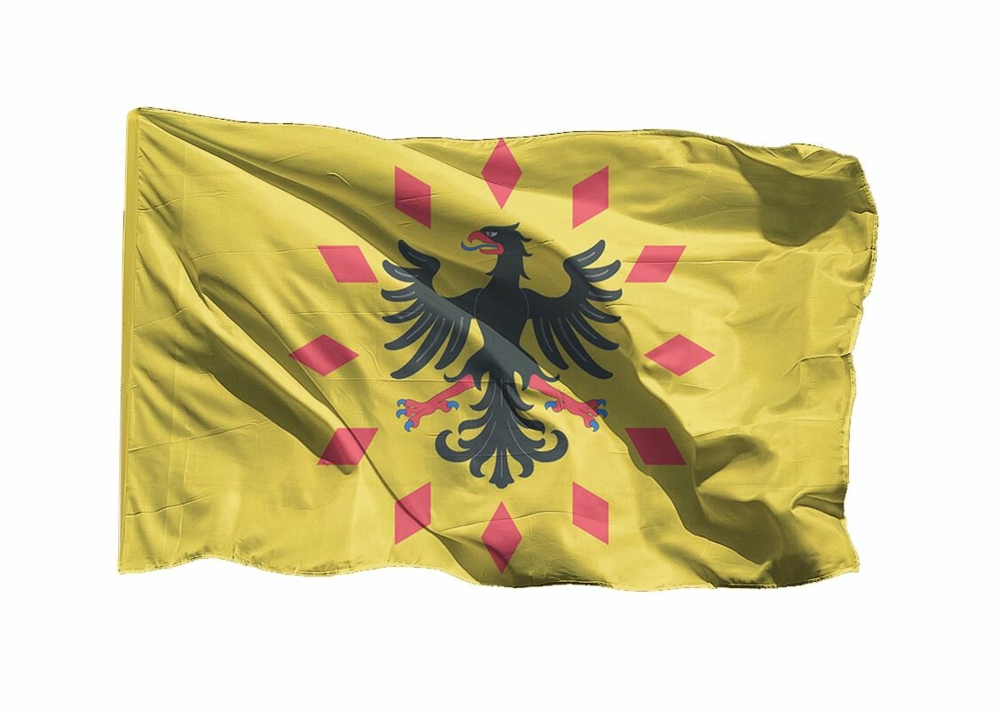 Флаг Королевства Лирии и Ривии из Ведьмака 90х135 см на сетке для улицы, для флагштока